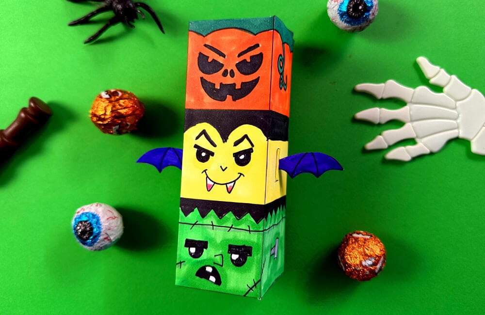 Create a Halloween Trick or Treat Totem Box! - Wizardry craft