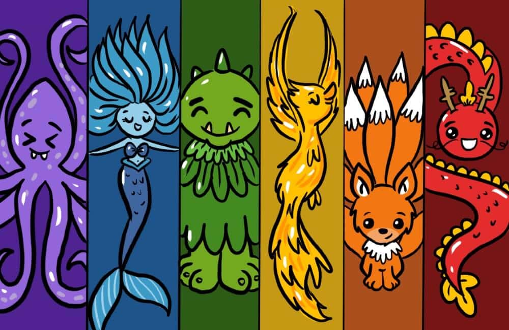 Mythical Creatures by Rainbow Colors - Wizardry craft